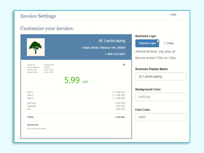 Invoices on Authorize.net – Talus Pay