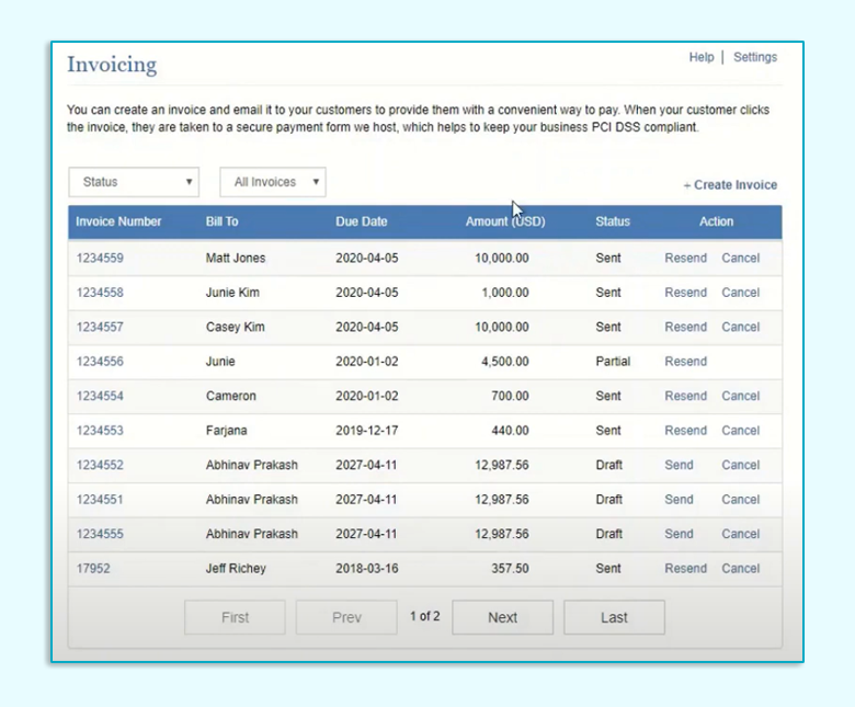 Invoices on Authorize.net – Talus Pay