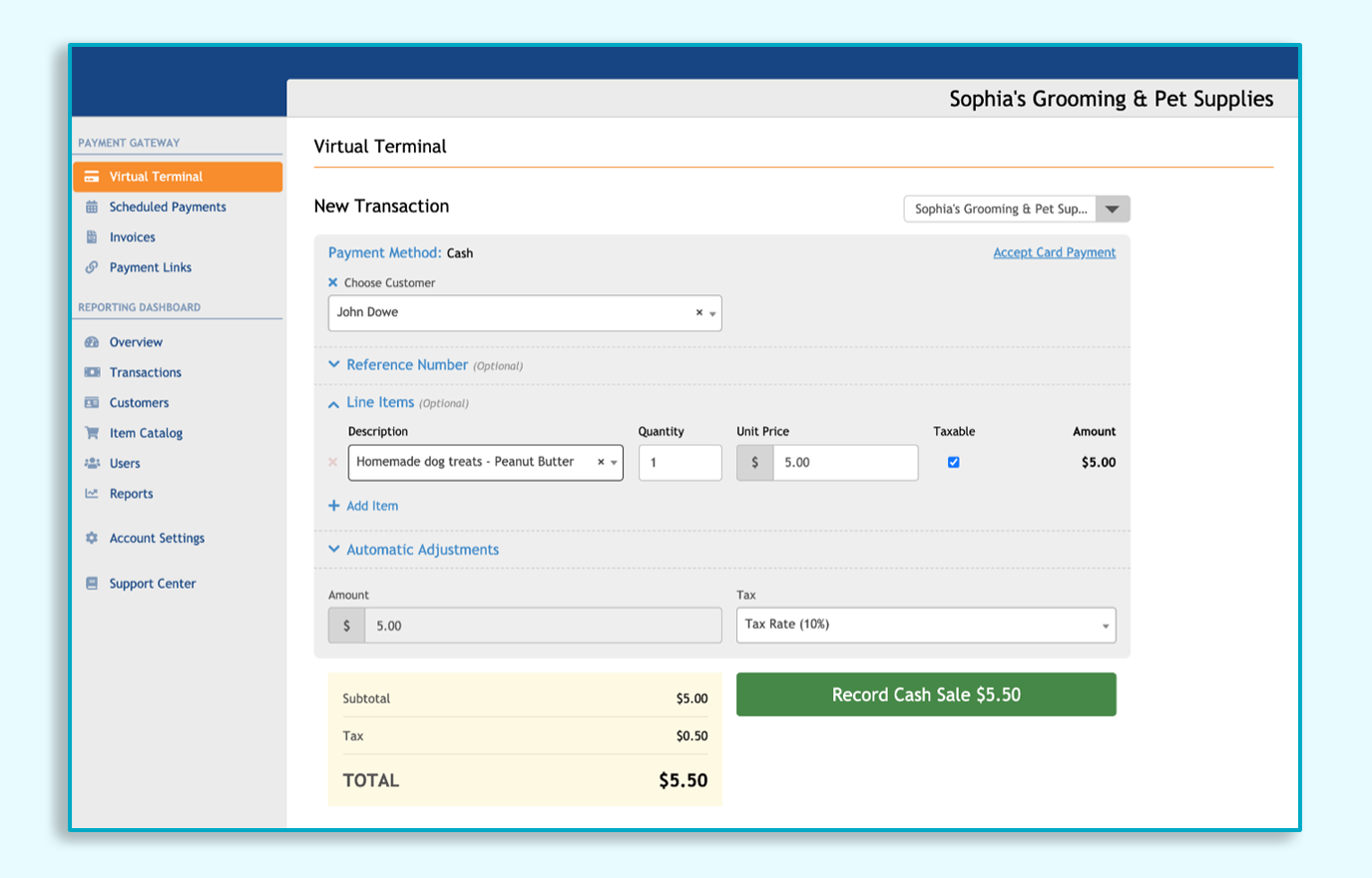 How to Process a Sale on SwipeSimple Virtual Terminal – Talus Pay